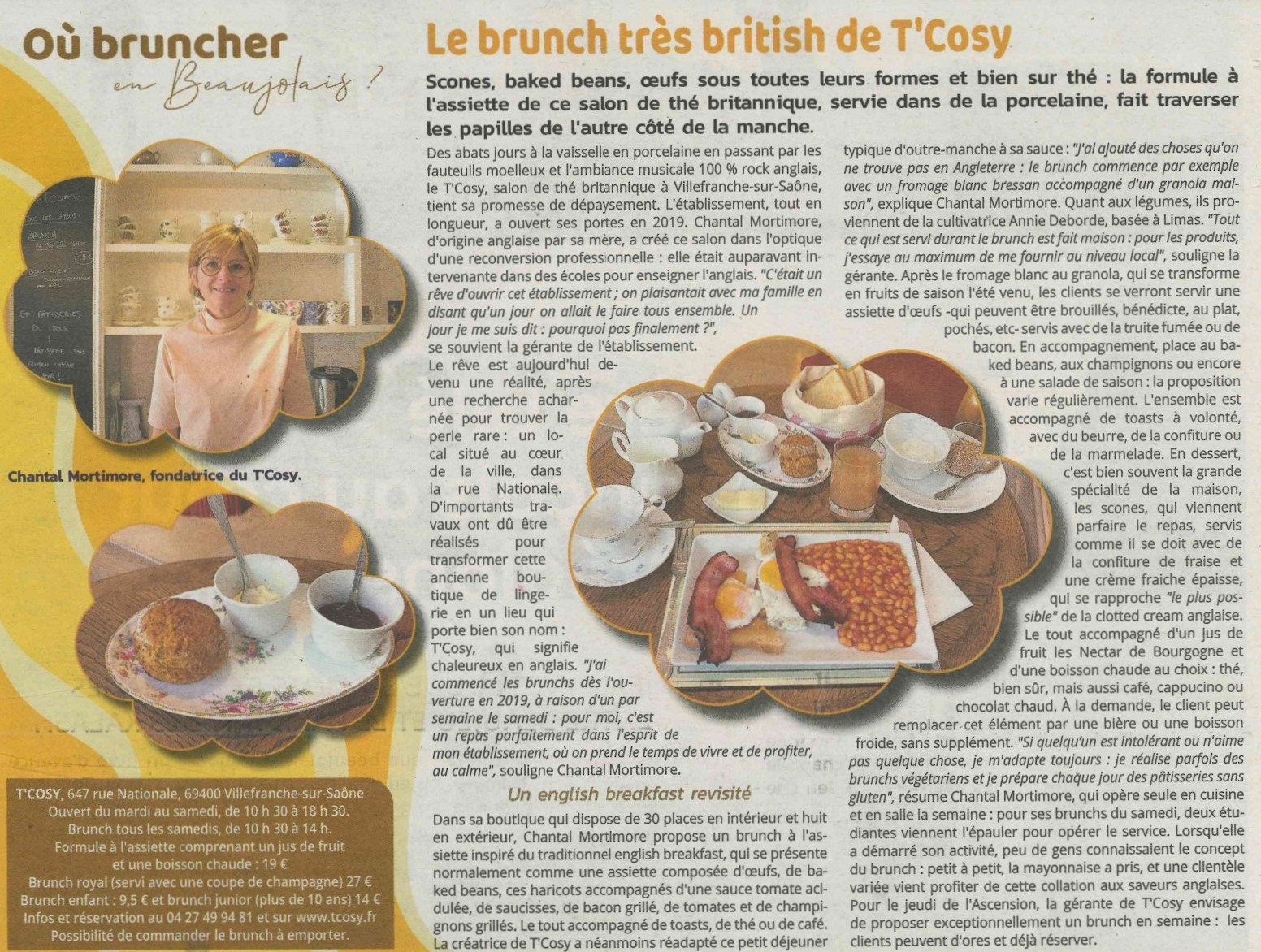 Le brunch très british de T’cosy - T COSY